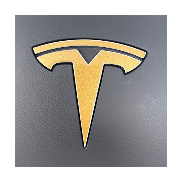 商品名ステアリングホイールラップ Tesla Model 3/Y用 2個セット (グロスゴールド)Steering Wheel Wrap for Tesla Model 3/Y, 2 pc-Set (Gloss Gold)ブランド：Cust...