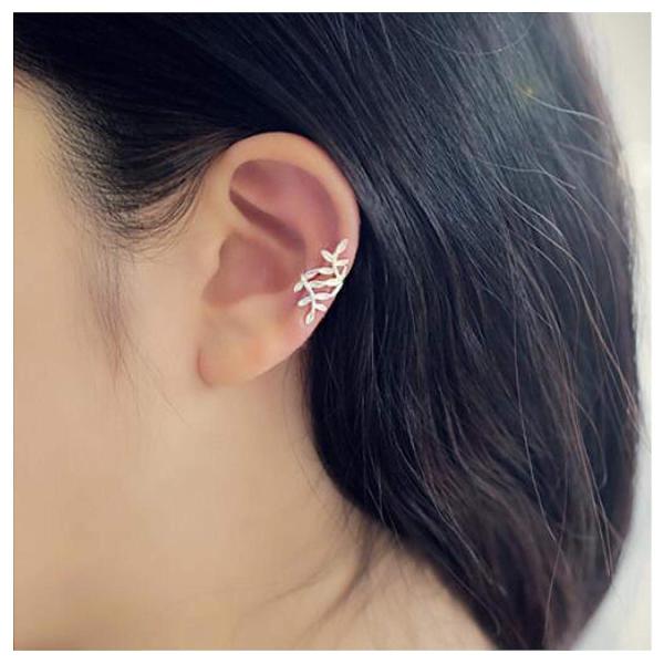 商品名TseanYi リーフイヤークライマーイヤリング イヤーラップカフイヤリング クローラーフックイヤリング パーソナライズ ラップイヤリング ジュエリー レディース ガールズ (シルバー)TseanYi Leaf Ear Cuff Ea...