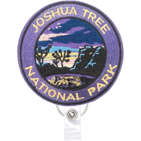 商品名Reeleer 3"" Joshua Tree National Park Badge Reels Retractable, with Alligator Clip and Key Ring, 24 inches Thick Pull...