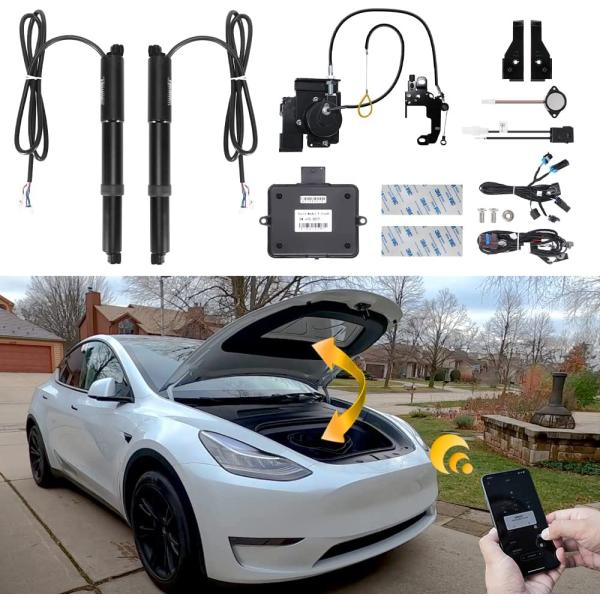 商品名Hansshow Power Frunk Kit for Tesla Model Y 2020 2021 2022 2023 Kit Front Cover Electric Auto Off Switch Remote Contro...