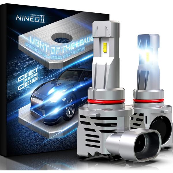 商品名NINEO 9005 Led Bulbs, Wireless 16000LM 70W HB3 Lights Direct Insertion All-in-One W/Small Fan Design 6500K Cool White...