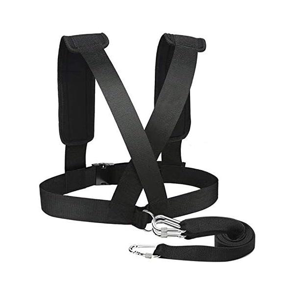 商品名スレッドハーネス タイヤ牽引ハーネス プルストラップ 強化ロック付き 重量1.5Tまで引っ張ることができます フィットネス 重量抵抗トレーニング スピードハーネス トレーナー フットボール ワークアウト機器CSTHEN Sled Ha...