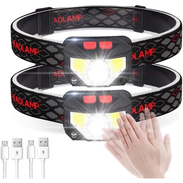 商品名EleductLED Headlamp Flashlight, 300 Lumens USB Rechargeable Headlight, 8 Modes Work Light, Waterproof Head Lights wit...