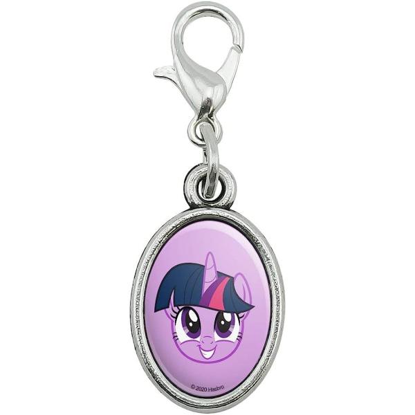 商品名My Little Pony トワイライトスパークルフェイス アンティークブレスレットペンダント ジッパープル 楕円形チャーム ロブスタークラスプ付き US サイズ: 0.8 InchesMy Little Pony Twilight...