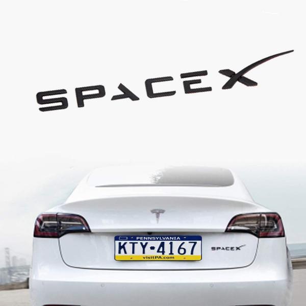 商品名SPACEX デカール 3Dメタル テスラエンブレムステッカーバッジデカール テスラモデルYモデル3モデルXモデルS用 装飾アクセサリーSPACEX Decals 3D Metal Tesla Emblem Sticker Badge...