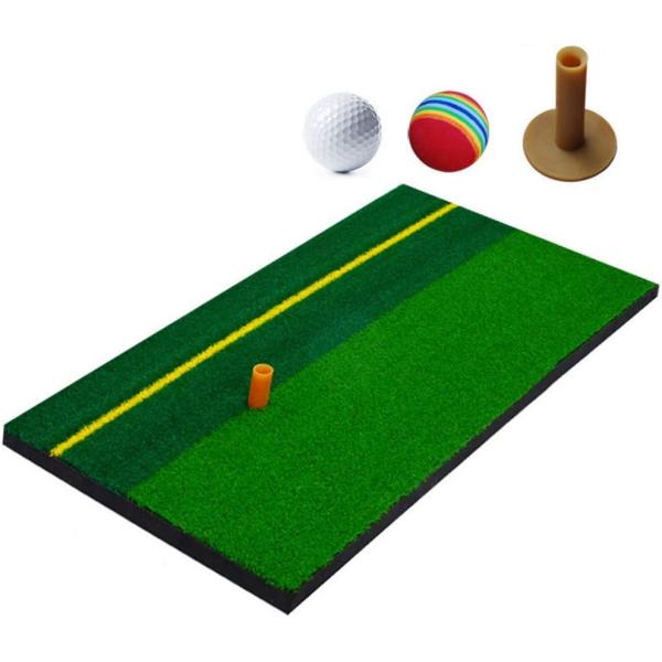 商品名chengzui Golf Exercise Mat Golf Training Equipment Training Hitting Grass Pad Golf Hitting Mats with Ball Backyard In...
