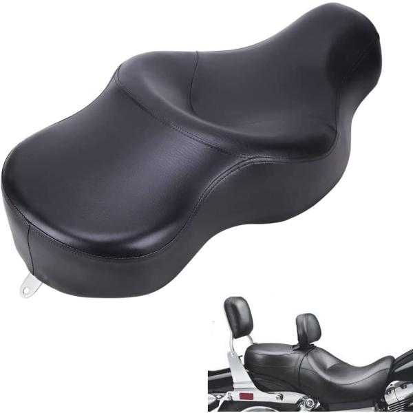 商品名OUMURS シート ハーレースポーツスターシート用 40 8つのオートバイドライバー助手席 ハーレースポーツスター883 1200 XL XR アイアン用 2004-2021 クッションパッド ワンピース ツーアップ 2 アップ ワ...