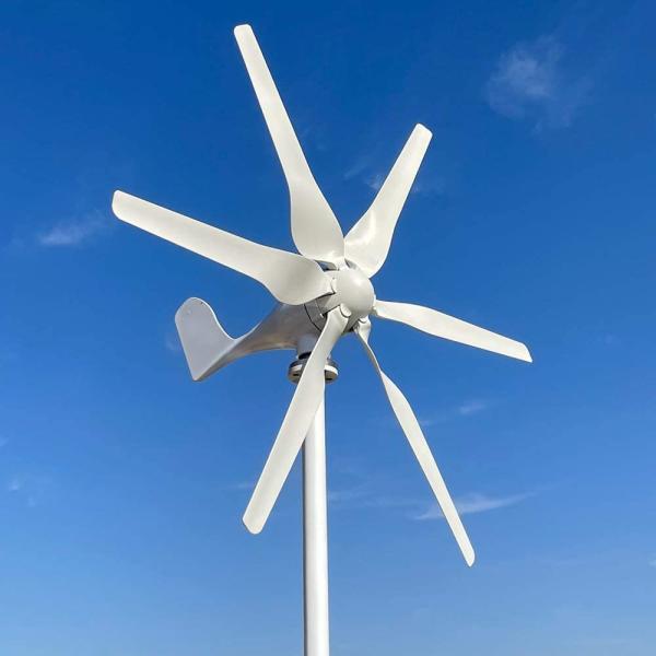 商品名NINILADY 6 Blades Free Energy Wind Turbine 600w 12v 24v 48v Wind Generator High Efficient Windmill for Home Yacht Far...