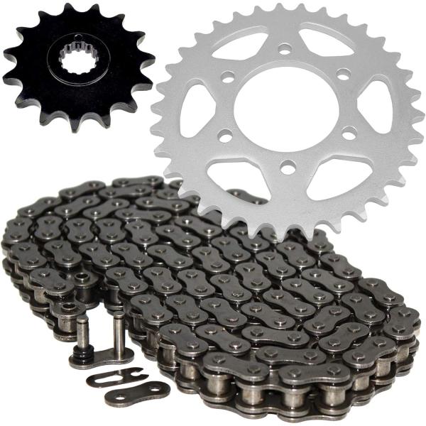 商品名Caltric Oリング ドライブチェーン&amp;スプロケットキット カワサキ KZ1000A KZ1000B KZ1000D KZ1000Gに対応Caltric O-Ring Drive Chain &amp; Sprockets...