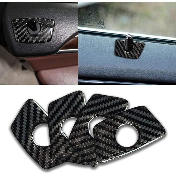 商品名Xotic Tech 4個 カーボンファイバー インテリア ドアロック ピン カバー 装飾 トリム BMW 1 3 5 7 X1用Xotic Tech 4pcs Window Door Lock Pin Lockstitch Surr...