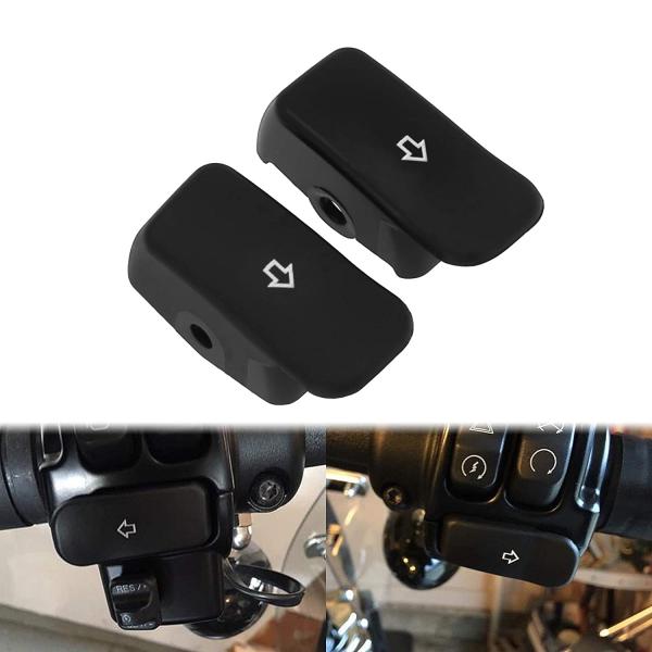 商品名HDBUBALUS Motorcycle Turn Signal Switch Extension Cap Compatible with Harley Softail Dyna Fatboy Forty Eight Sportste...