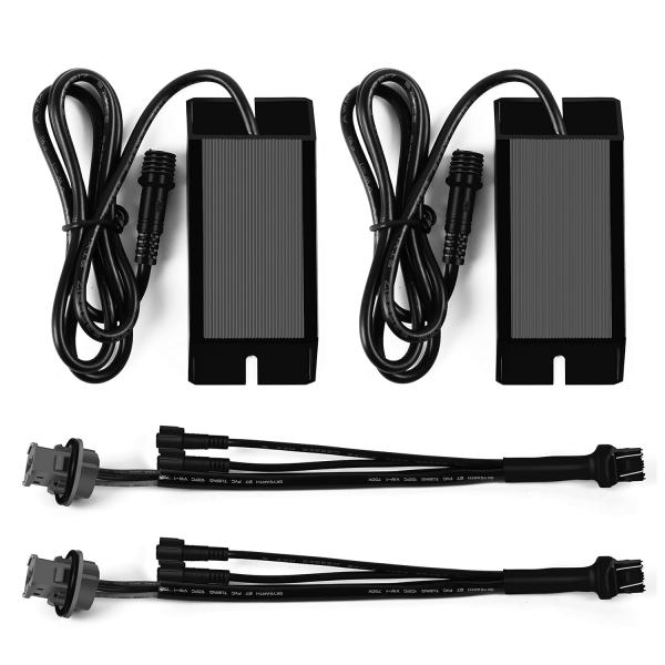 商品名Alla Lighting T20 7443 CANBUS デコーダー ちらつき防止ウィンカーライト電球 ハイパーフラッシュ抵抗アダプターハーネスキット/エラーフリーコード修正Alla Lighting Newest CAN-Bus ...