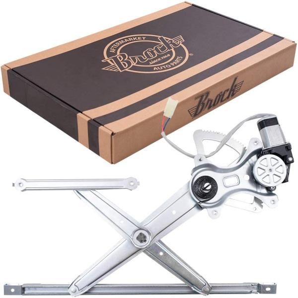 商品名Brock Replacement Front Driver Side Power Window Regulator with Motor-2 Pin Connector Compatible with 2007-2021 Tundr...