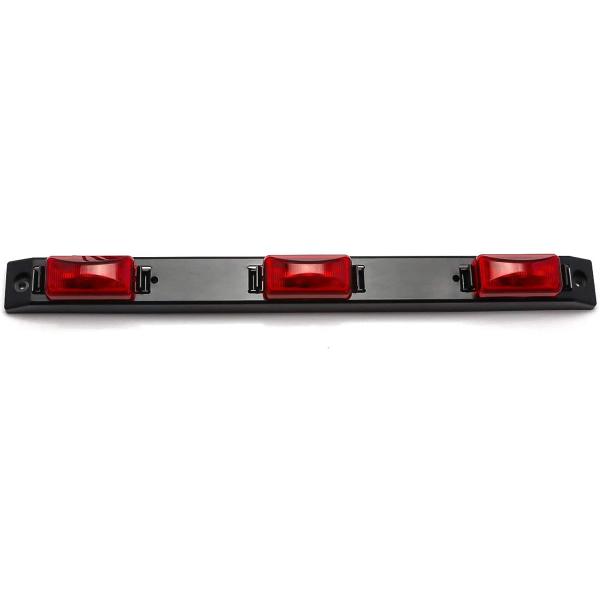 商品名Xotic Tech 1pc Red Lens Rear Truck Tailgate Running Light Bar,Compatible with Ford F-150 F-250 F-350 F-450 Dodge RAM ...