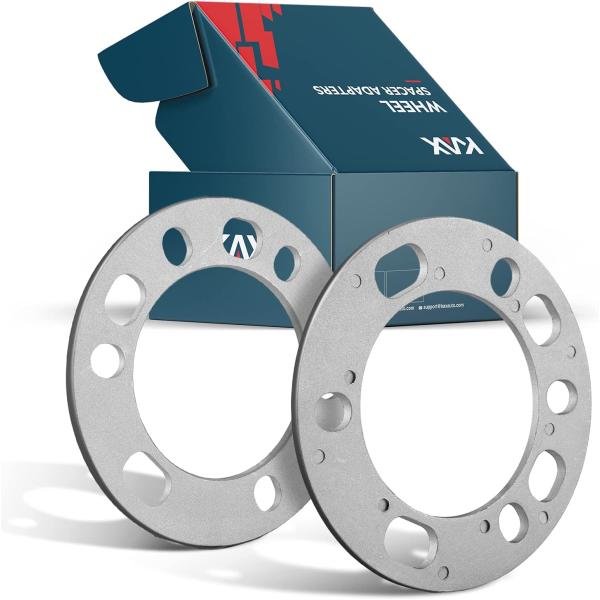 商品名KAX 6mm 1/4"" Wheel Spacers Adapter 2pcs Flat Wheel Spacer 5×5.3'' 5x5.5 6x5.3'' 6x5.5 108mm Center Bore for Silverad...