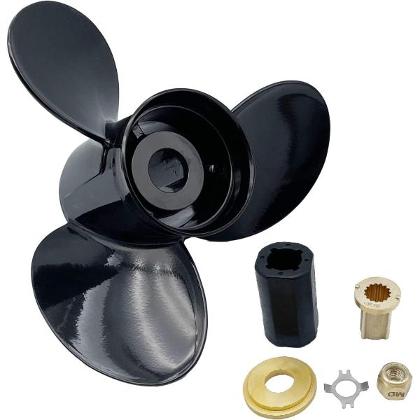 商品名Interchangeable Aluminum Outboard Propeller Boat Prop 12 3/4x21 Pitch for Mercury/Mariner 40 Bigfoot/CT-125HP 15 Toot...