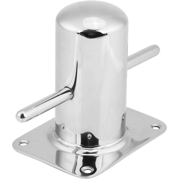 商品名ボートボラード ユニバーサル 316 ステンレススチール クロス ボラード シルバー マリンクロス ボラード マリンヨット用 120mm x 90mmBoat Bollard, Universal 316 Stainless Stee...