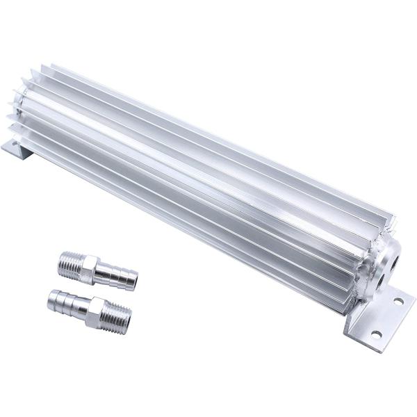 商品名12"" Finned Aluminum Double Pass Transmission Trans Cooler FOR C4 C6 700R4 4L60E 727- Dual Line Universalブランド：GSKMOTO...