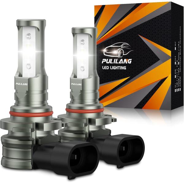 商品名Pulilang 9005LED Bulb Fog Light Bulbs 16000LM, 1:1 Mini Size HB3 Led Bulbs Fanless, 400% Super Brightness 6500K White...