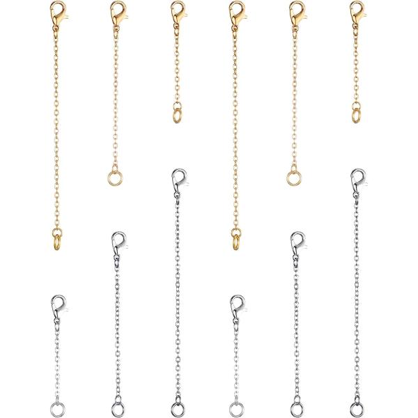 商品名Softones 12-18個 アンクルブレスレット エクステンダー レディース ジュエリー (1 2 3インチ) ロブスタークラスプ付き ゴールド シルバー ローズゴールドSoftones 12-18Pcs Ankle Bracel...