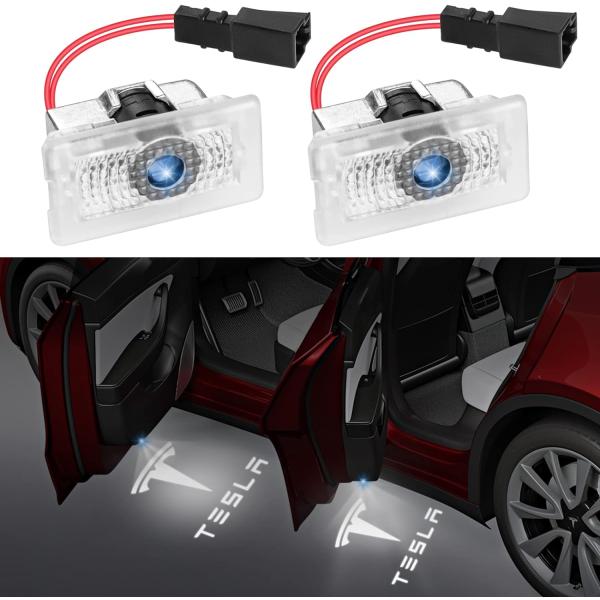 商品名Motrobe for 2016-2023 Tesla Model Y Model 3 Model S, 2016-2021 Model X Integration Ultra-Brights Step Led Puddle Door...