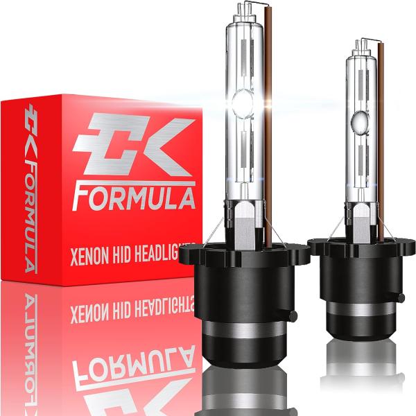 商品名CK FORMULA D2S/D2R/D2C HID Headlight Bulbs - 6000K Super White, 12V 35W, 8000 Lumens, IP68 Waterproof, Xenon, Automot...