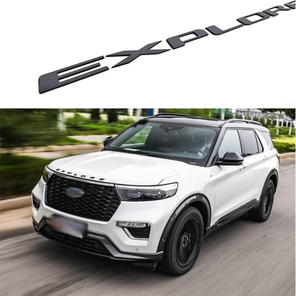 商品名3D Letters ABS Front Hood Emblem Explorer Hood Letters Logo for Explorer 2011-2021 (Matte Black) (A-008)ブランド：ChezMax商...