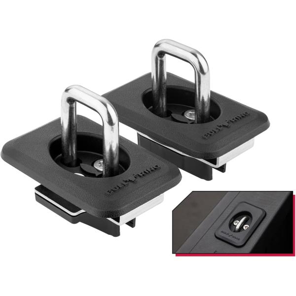 商品名ブルリング レイズフィット 格納式タイダウンアンカー (ペア) 2014-2021 シルバラード シエラ 2015-21 コロラド/キャニオン用Bull Ring Raised Fit Retractable Truck Bed Ti...