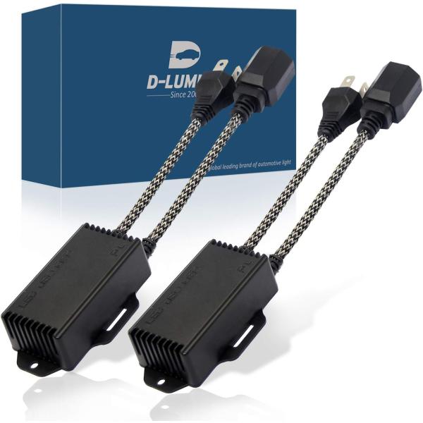 商品名D-Lumina H4 9003 Canbus Decoder Anti Flicker Harness, LED Headlight Bulbs Resistor Decoders Error Free Conversion Kit...