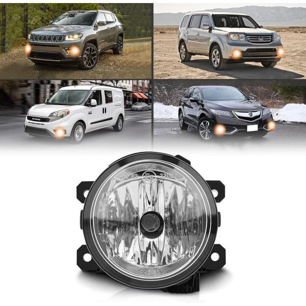 商品名TangMiGe フォグライトランプ ジープ コンパス レネゲード チェロキー Dodge FAM Promaster 1500 2500 3500 CITY ホンダ CRV Crosstour Pilot Acura ILX RDX...