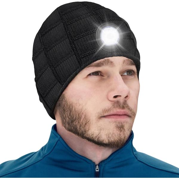 商品名Stocking Stuffers for Men Beanie Hat with Light - Christmas Birthday Gifts for Men LED Headlamp Hats Winter Cap Gifts...