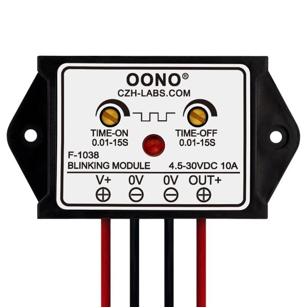 商品名DC 4.5-30V 10Amp Blinking Flasher Moduleブランド：OONO商品サイズ：高さ：3.4 cm横幅：5.6 cm奥行：9.1 cm重量：1624 g商品番号：F-1038色：素材：ABS