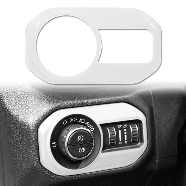 商品名YOOWEE Headlight Switch Button Cover Accessories Trim Interior Decor for Jeep Wrangler JL JLU Sport X Sahara Rubicon ...