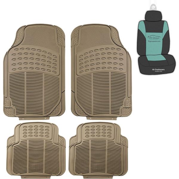 商品名FH Group Trimmable Non-Slip Rubber Floor Mats Full Set - Universal Fit for Cars Trucks and SUVs (Beige) F11305ブランド：FH...