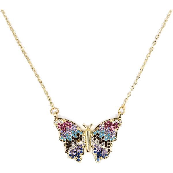 商品名Teri's Boutique Butterfly Colorful Rhinestone Gold Tone Women Fashion Jewelry Accessory Necklacesブランド：Teri's Boutique...