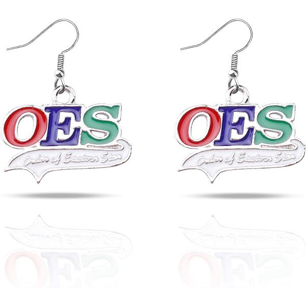 商品名OES ソロリティ イヤリング OES シンボル ジュエリー オーダー オブ ザ イースタンスター ドロップ フック イヤリング ギフト レディース ガールズOES Sorority Earrings OES Symbol Jewel...