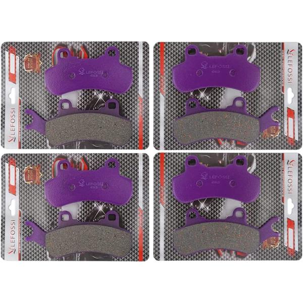 商品名LEFOSSI Carbon Fiber Brake Pads Lefossi Motorcycle Replacement Front and Rear Braking Pads Kits Set compatible with/f...