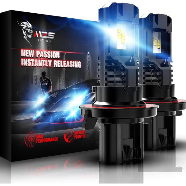 商品名MZS H13 LED Headlight Bulbs, 12000LM Wireless Instant Plug-in 9008 Conversion Kit Extreme Small Size Fanless Design 6...