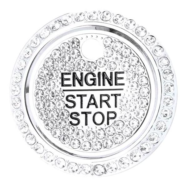 商品名CARFIB for Ford F-150 F-250 F-350 F-450 Edge Fusion Car Bling Accessories 2021 2020 2019 Ignition Button Ring Start S...