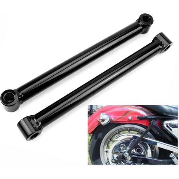 商品名TCMI Motorcycle Rear Drop Rigid Struts (Black) Cold Rolled Steel 4 inch Lowering Link Kit Fits for Harley-Davidson Sp...