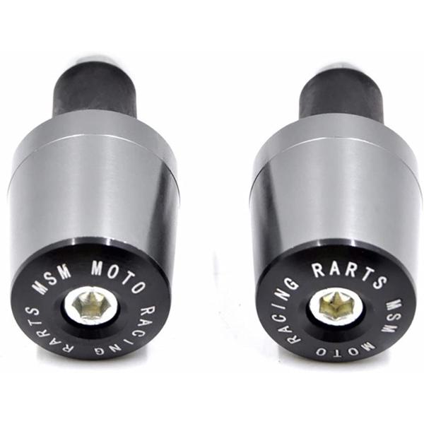 商品名WJSM 2pcs CNC Motorcycle Road Bike Handlebar Cap Hand Grips Bar End Plug 7/8'' 22mm Motor Handlebar Counterweight Gri...