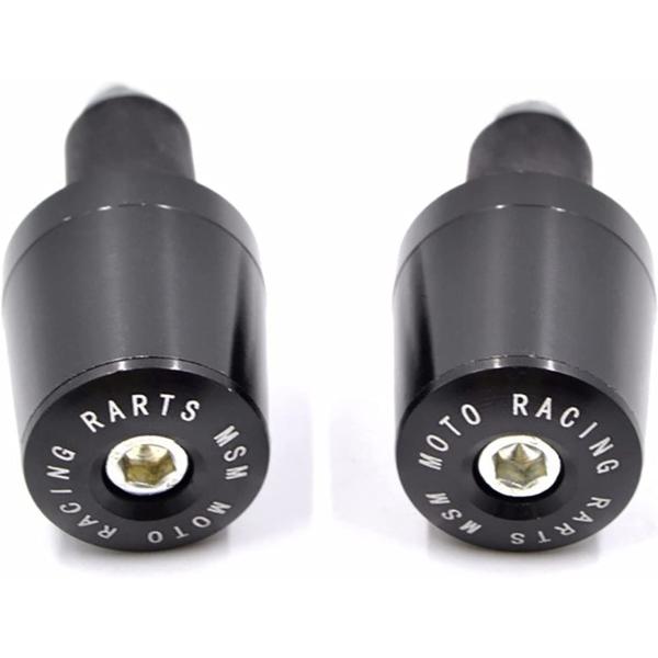 商品名WJSM 2pcs CNC Motorcycle Road Bike Handlebar Cap Hand Grips Bar End Plug 7/8'' 22mm Motor Handlebar Counterweight Gri...