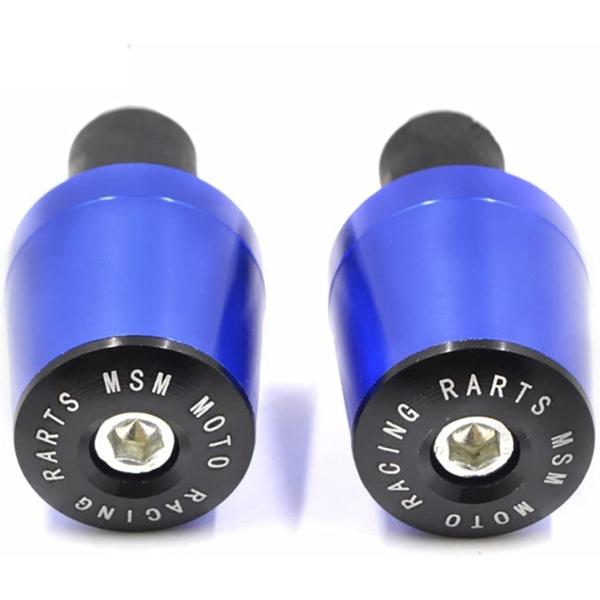 商品名WJSM 2pcs CNC Motorcycle Road Bike Handlebar Cap Hand Grips Bar End Plug 7/8'' 22mm Motor Handlebar Counterweight Gri...