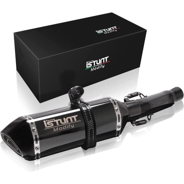 商品名KAJIMOTOR Slip on Exhaust Motorcycle Muffler Silencer Tail Link Exhaust Midpipe System with Removable DB Killer for H...
