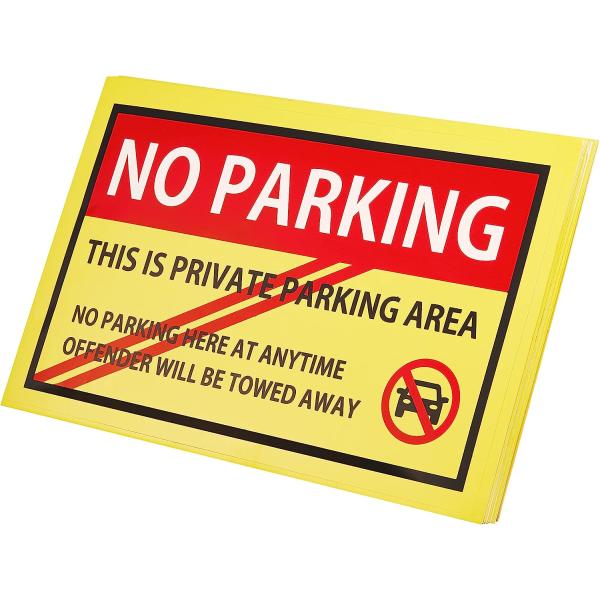 商品名[Hard to Remove] - Bad Illegal Parking のための警告ステッカー | Simple Parking Gadgets to Notice The Vehicle can can Towed Away ...