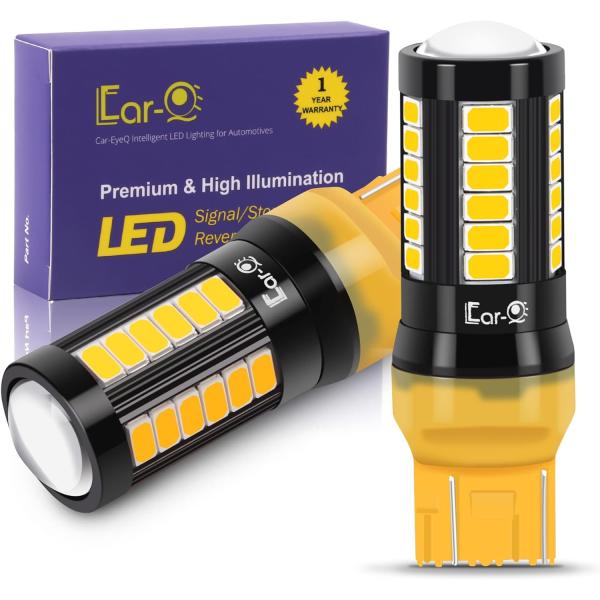 商品名Car-EyeQ 7444NA LED Front Turn Signal Lights Blinker/Parking Lamps Bulbs 7444 Compatible with Ford F-150 (2015~2018),...