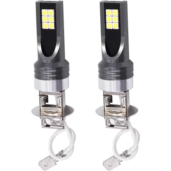 商品名waltyotur Pack of 2 Suitable for Car Fog Lights Daytime Running Lights DRL Bulb Replacement H3 LED SMD Fog Light Bulb...