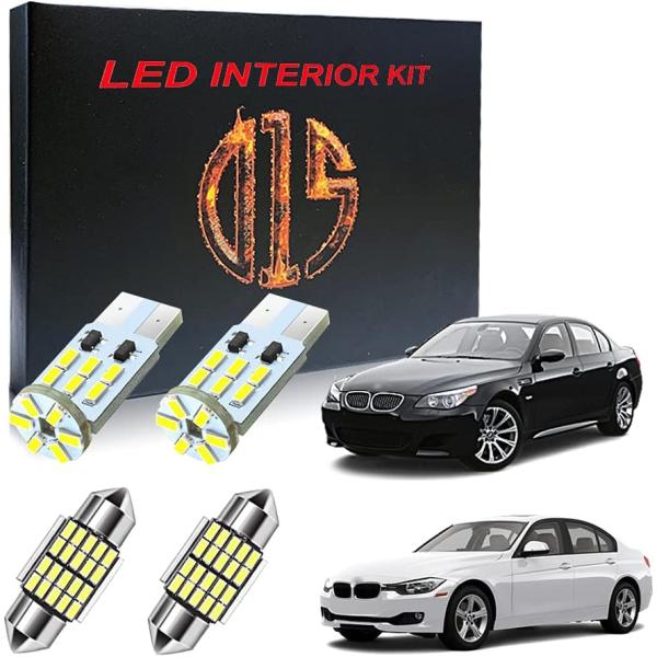 商品名D15 Lighting LED Interior Light Kit for BMW E46 E60 E63 E83 E84 E90 F06 M3 M5 6000k White Can-bus Error Free Map Dome...