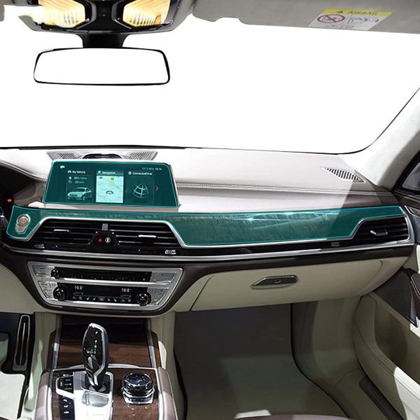 商品名CGFZNUB 車内見えない保護フィルムセントラルコンソールギアシフトノブパネルカバーステッカー、BMW7シリーズG11G12用CGFZNUB Car Interior Invisible Protective Film Centra...