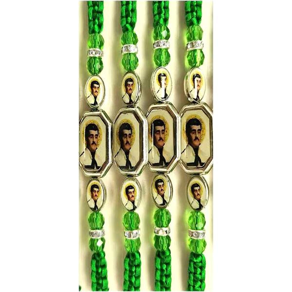 商品名Gifts by Lulee, LLC Jesus Malverde El Bandido Generoso El santo de los Narcos Pulsera de Cuero con cierre de nudo mac...